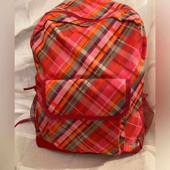 Studio C | Bags | Studio C Dk Pink Plaid Backpack Newno Tags Excellent ...